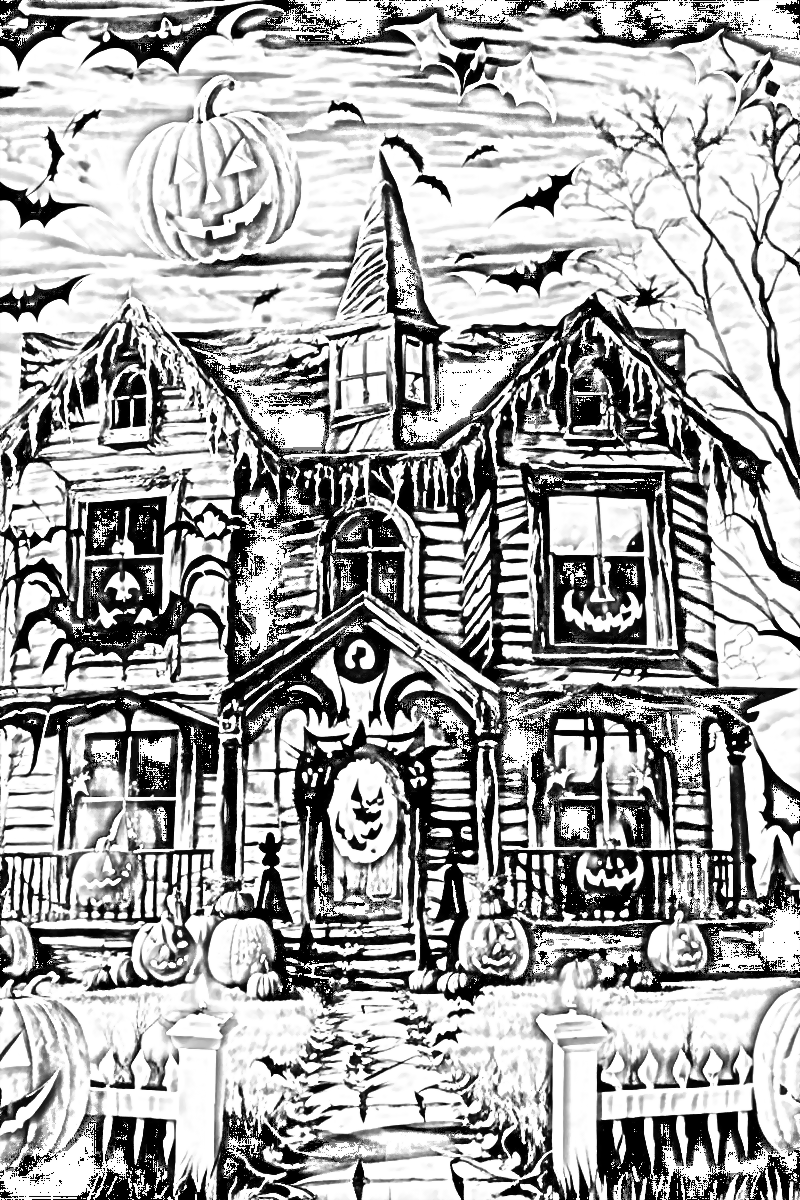 Free Halloween Coloring Pages Spooky Fun for All Ages - Custom Coloring ...